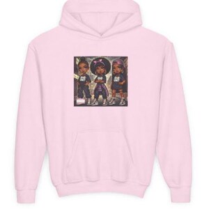Black Girl Magic Hoodie – Pink Graphic Sweatshirt With Afrocentric Art ...