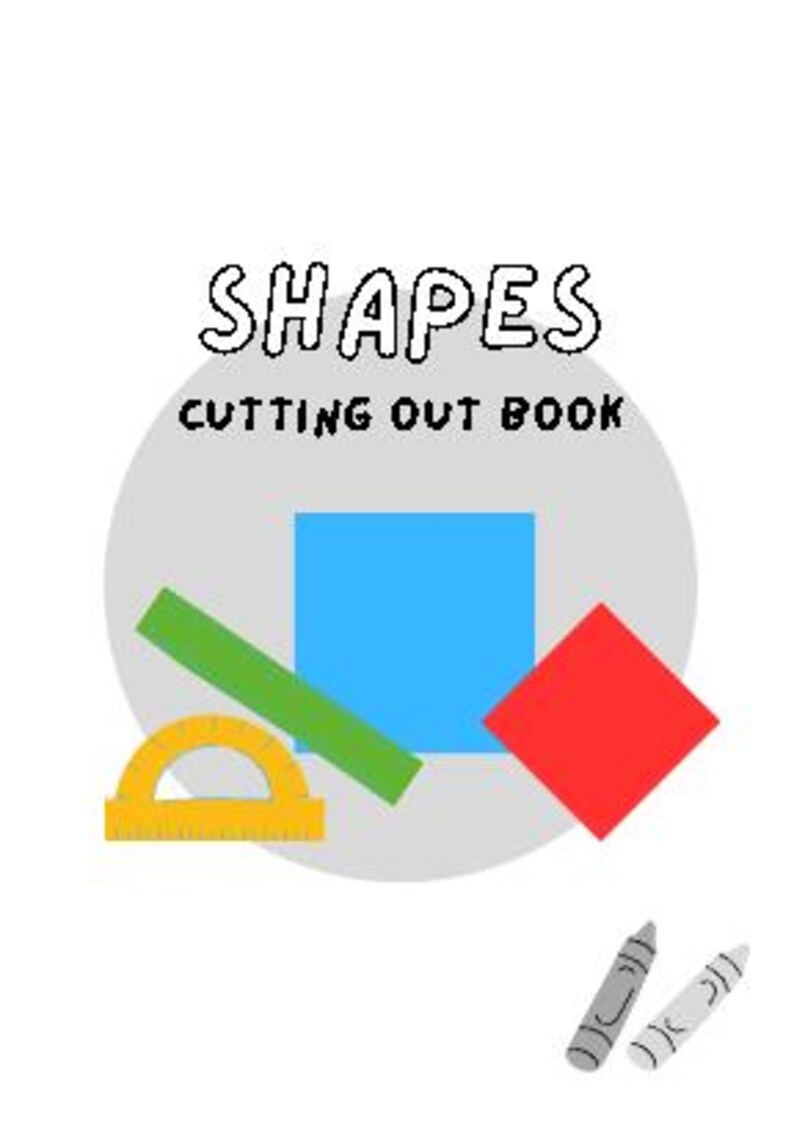 Shapes Cutting Out Book - Etsy
