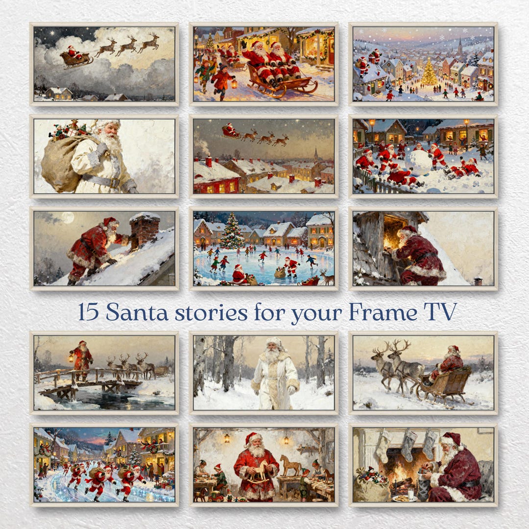 15 Santa Stories for Your Frame TV (digital Download) - Etsy