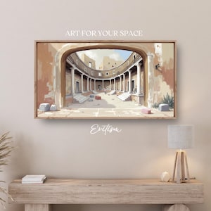 Roman Courtyard Architecture Frame TV Art (digital Download) - Etsy
