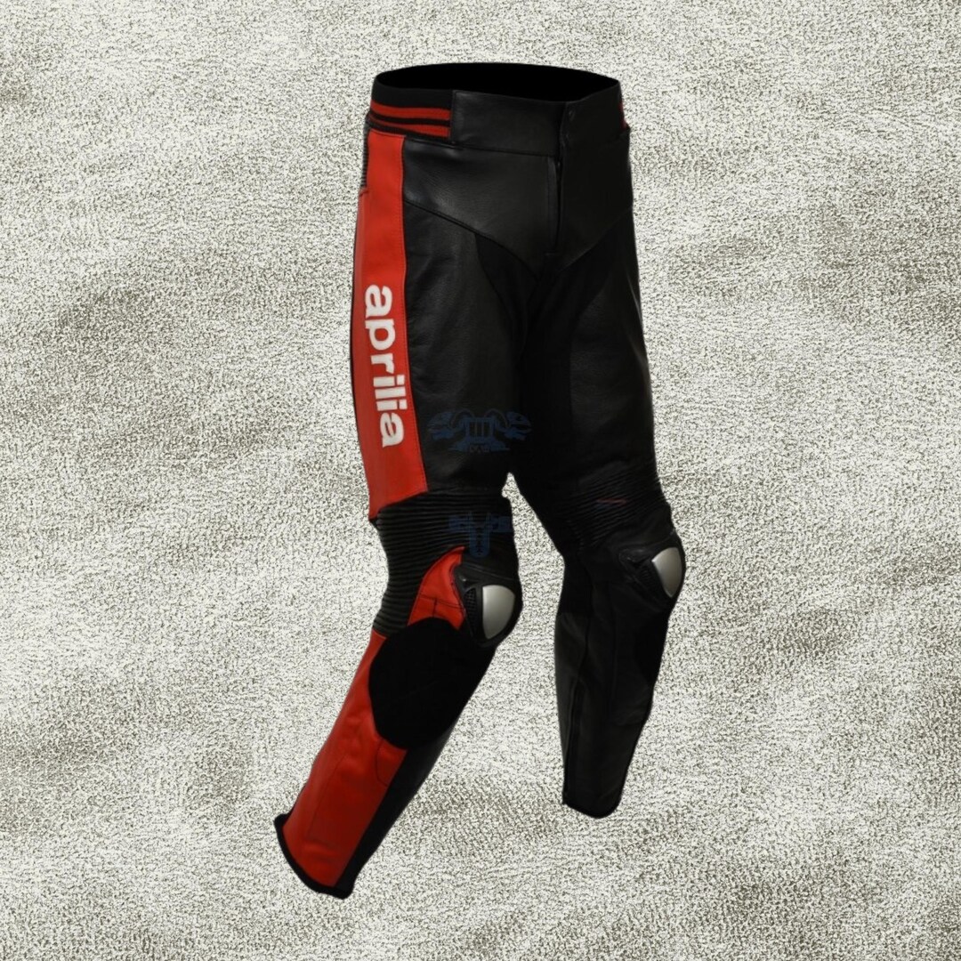 Aprilia Motorbike Original Cowhide Leather Pants/trousers, Motorcycle ...