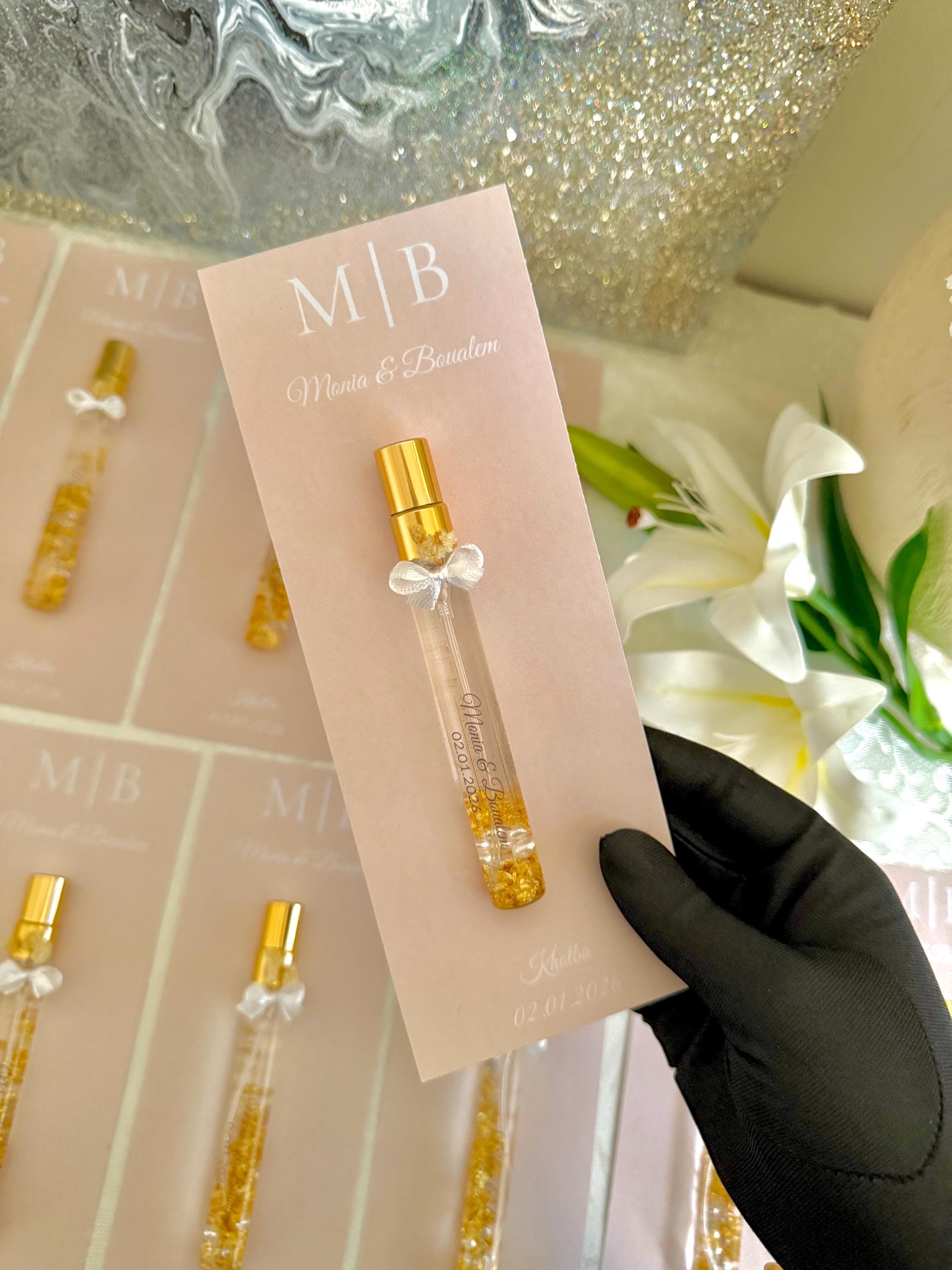 Kolonya Eau De Cologne Perfume Bottle - Gold Leaf With Personalized ...