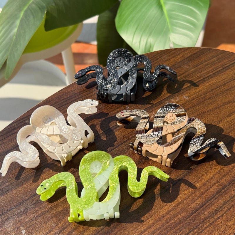 Acetate Hair Clip - Etsy