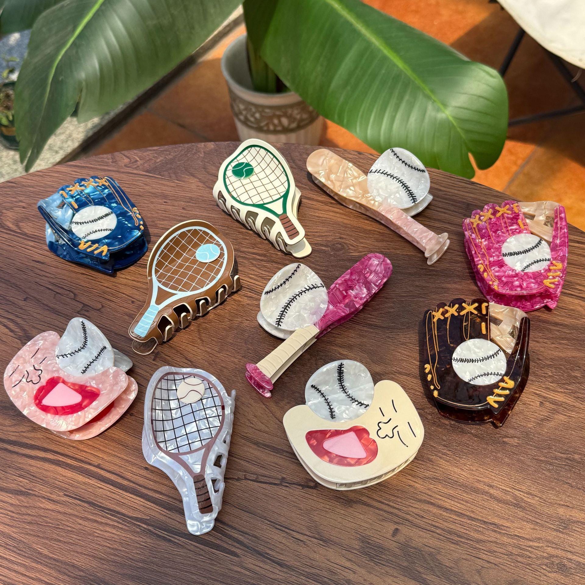 Tennis and Baseball Claw Clips, Racket Claw Clip,baseball Gloves Claw ...