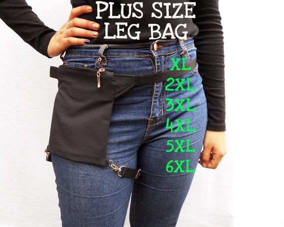 Plus Size Thigh Bag Side Fanny Pack Money Pocket Belt Garter | Etsy