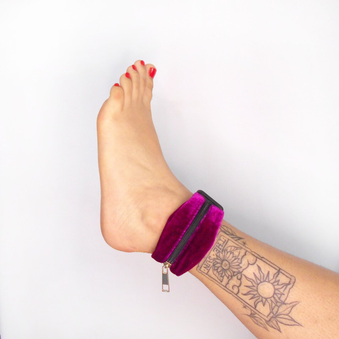 Small Ankle Purse, Secret Money and Jewelry Pocket, Cool Festival ...