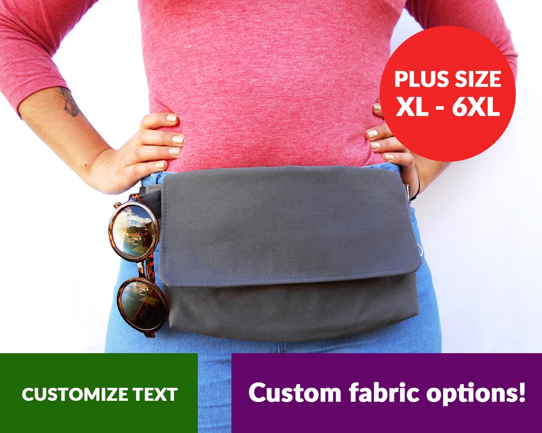 Large Waist Fanny Pack Plus Size Waist Purse Belt Bag Music - Etsy