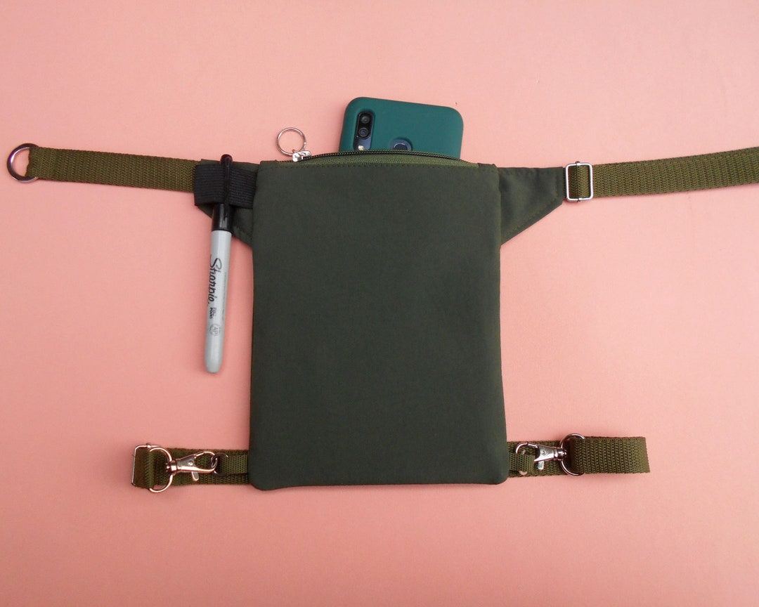 Waterproof Fabric Drop Leg Bag, Flat Thigh Pouch for Money & Documents ...