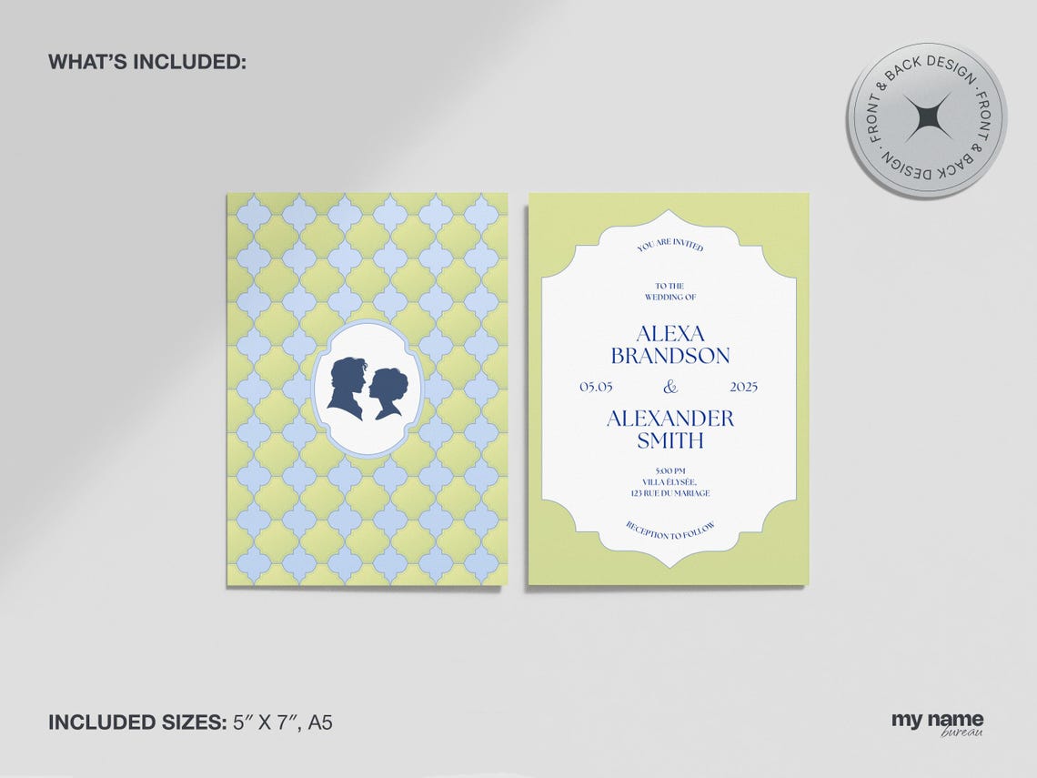 Bridgerton Wedding Invitation Template | Editable Canva Invite | Pastel ...