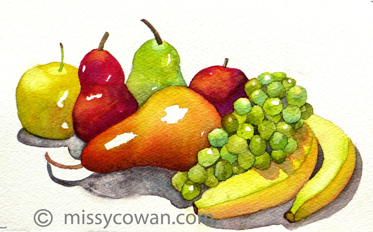 Ripe-original Watercolor Painting - Etsy