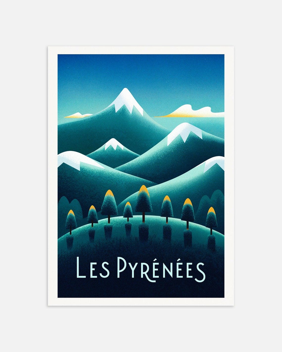 Pyrenees Poster – French Mountain Landscape Wall Art Modern Print - Etsy