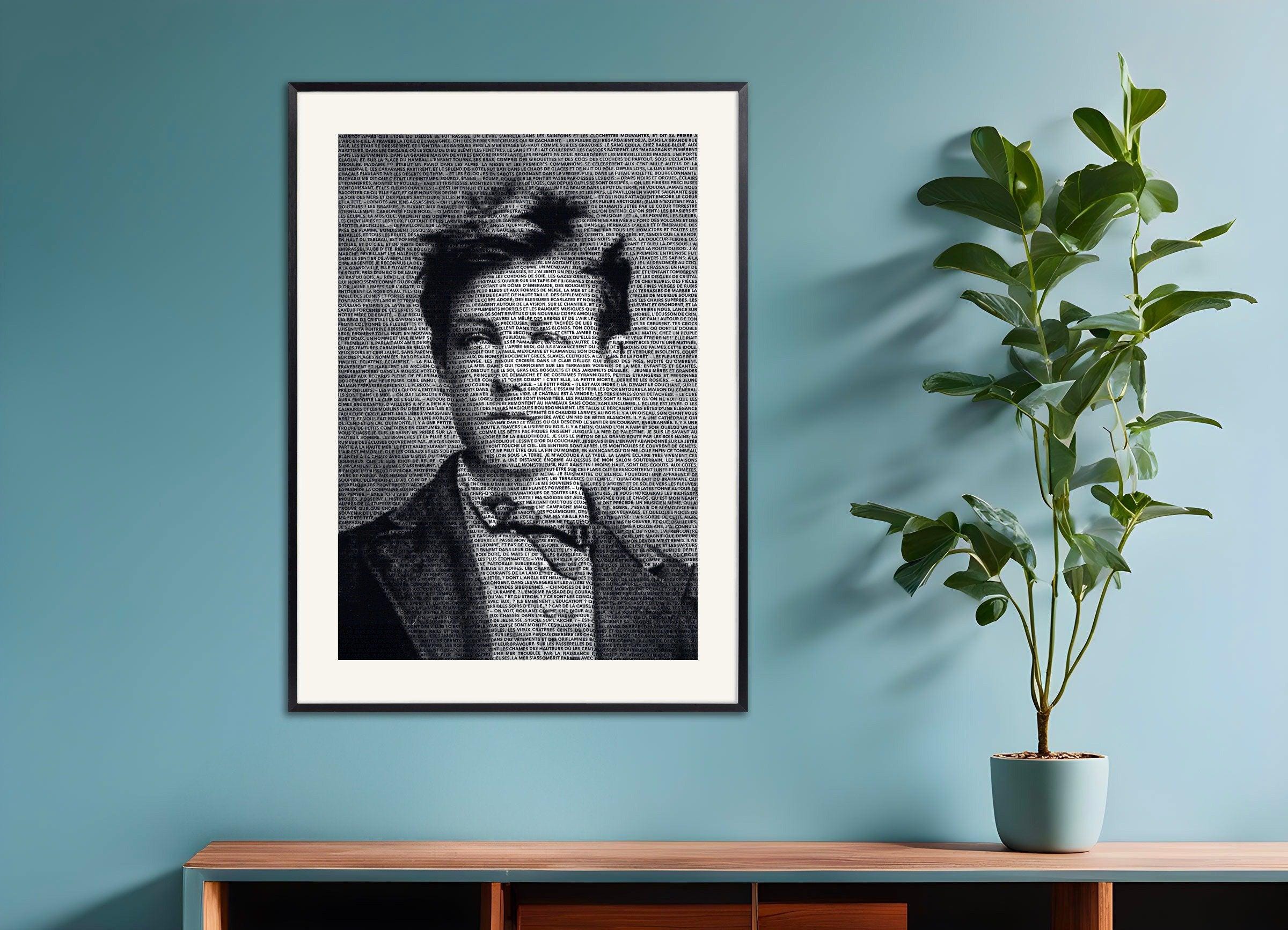 Arthur Rimbaud Illuminations Poster - French Poet Portrait Literary Art ...