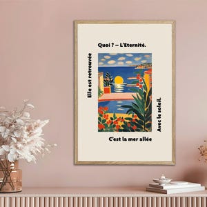 Rimbaud Print, Poetry, Boho Wall Art, Poem, French Design, Literary ...