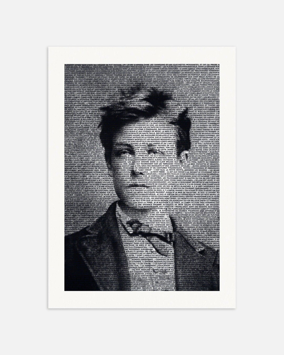 Arthur Rimbaud Illuminations Poster - French Poet Portrait Literary Art ...