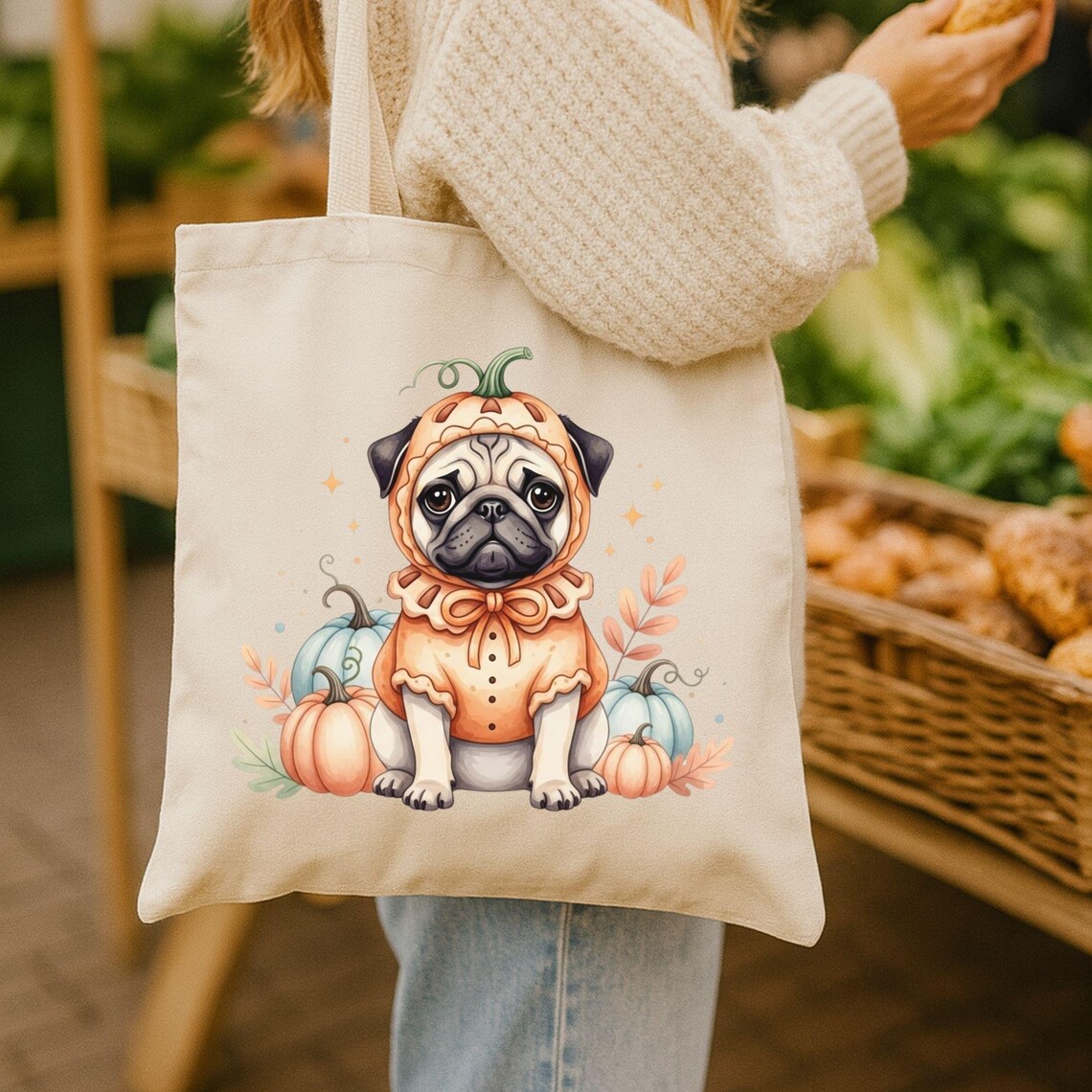 Spooky Pug Clipart: Halloween Dog Costume PNG | Digital Download - Etsy
