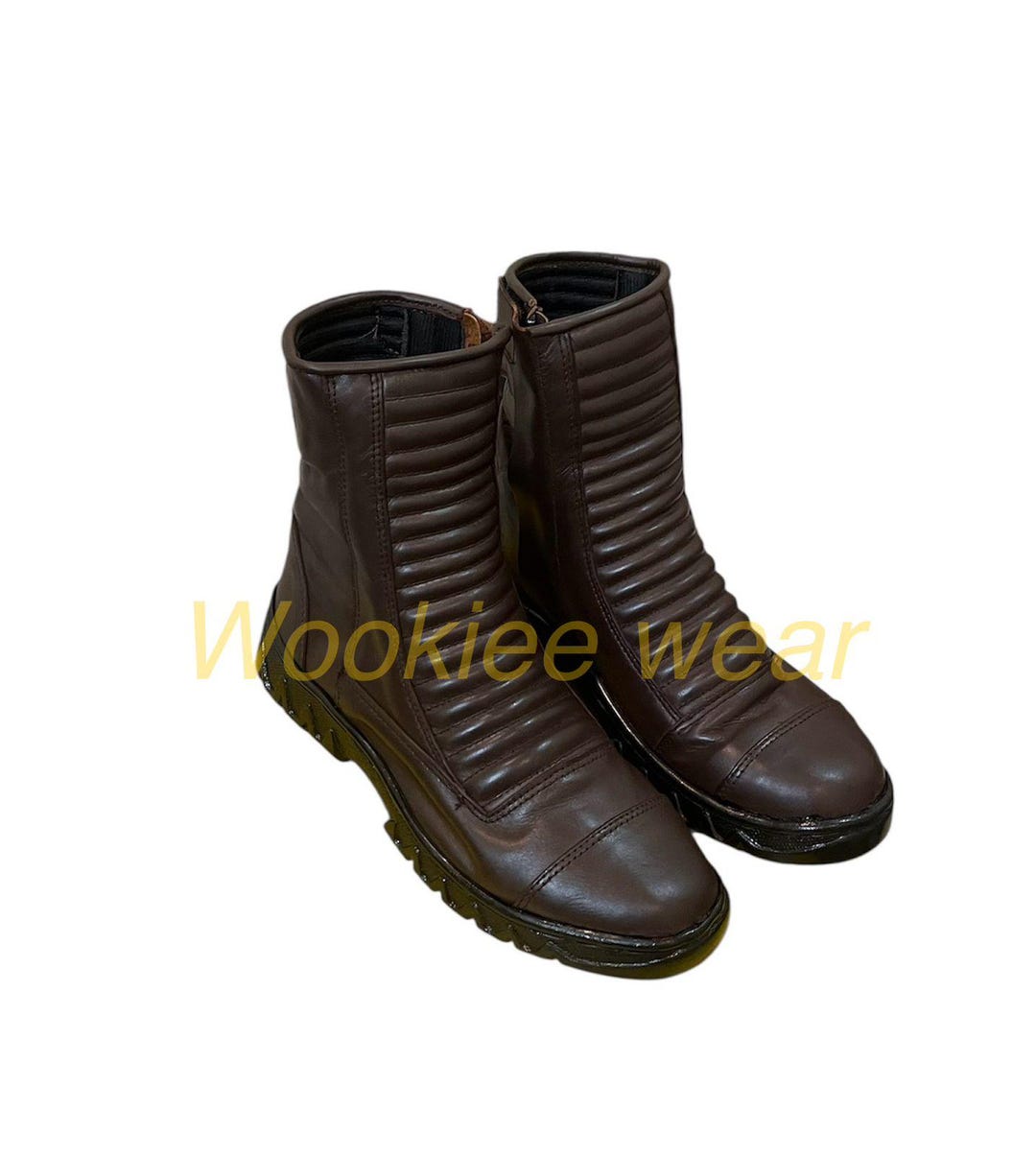 Fallout Inspred Leather Cosplay Boots Replica – Post-apocalyptic ...
