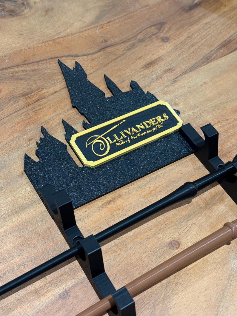 Wall-mounted Magic Wand Display Stand for Wizard Wands, 10 Slots - Etsy