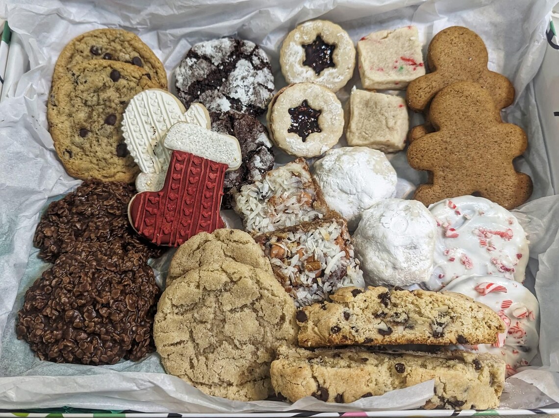 Vegan Christmas Cookie Assortment Box - Etsy