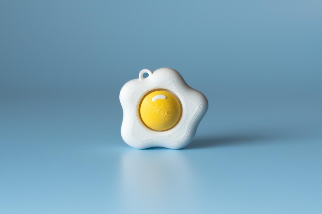 Fried Egg Fidget Clicker With Wrist Strap or Keychain - Etsy