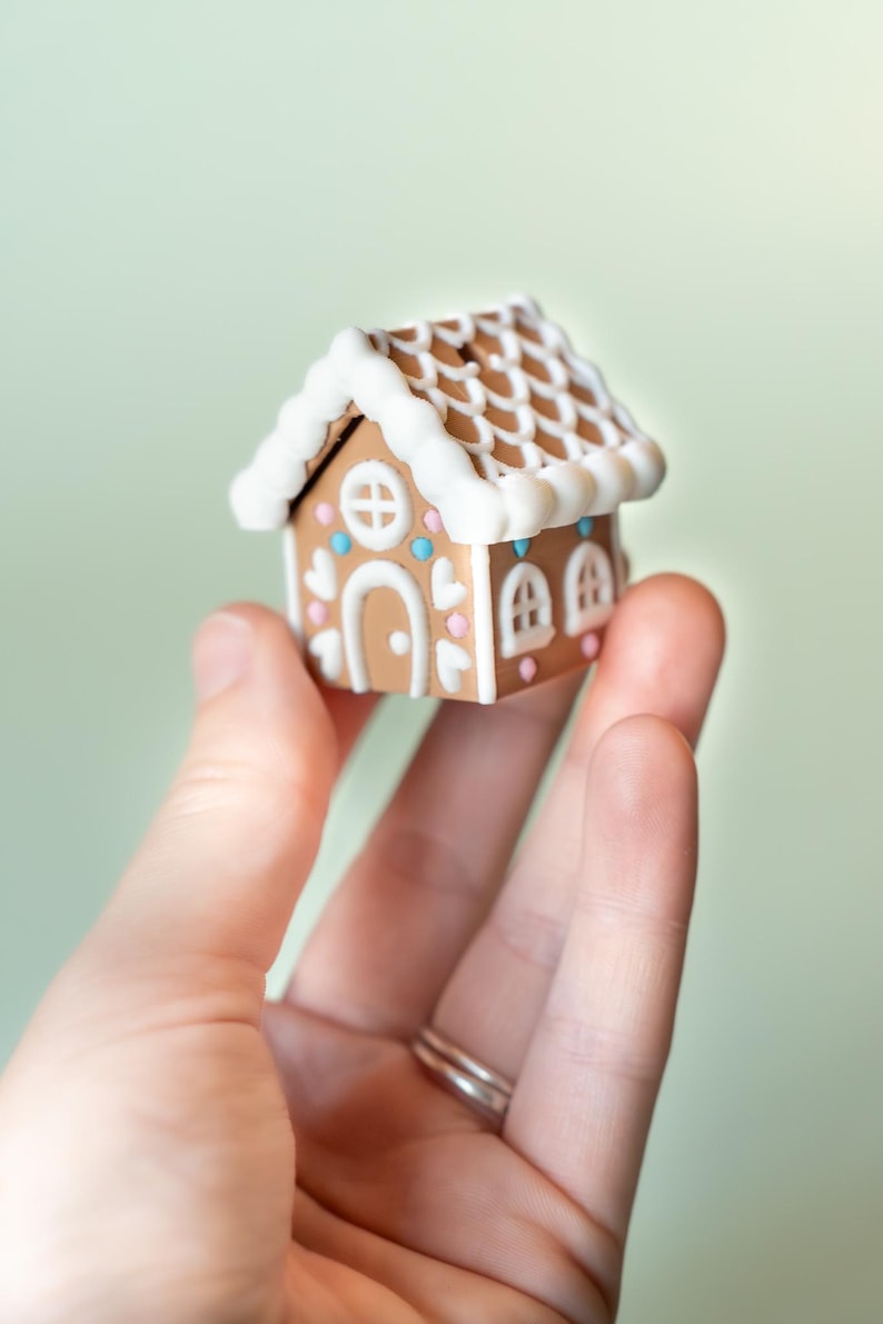 Gingerbread House Festive Fidget Clicker With Wrist Strap or Keychain ...