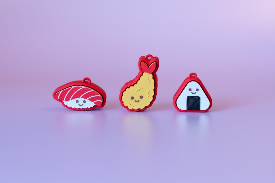 Happy Sushi Fidget Clickers With Wrist Strap or Keychain - Etsy