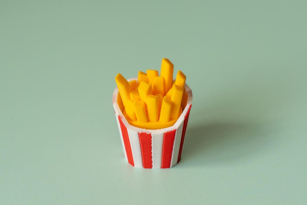 French Fries Fidget Clicker With Wrist Strap or Keychain - Etsy