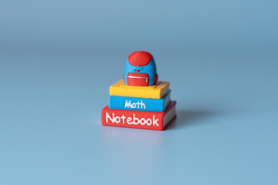 Stack of Books With Backpack Back to School Fidget Clicker With Wrist ...