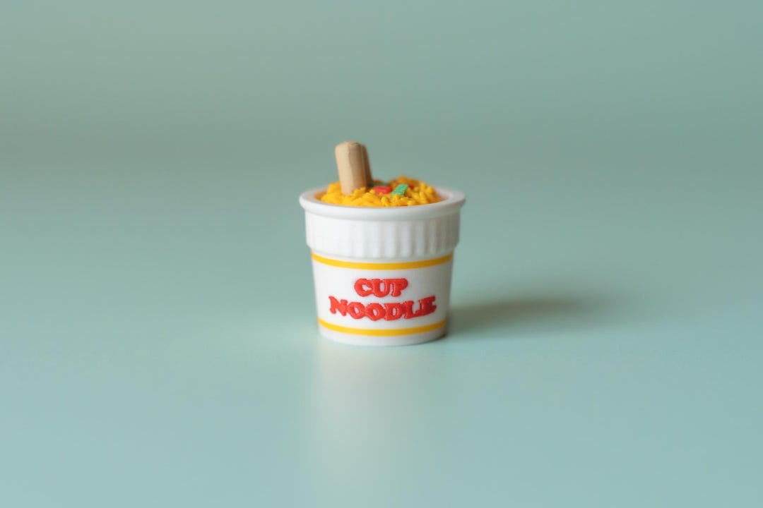 Instant Ramen Noodles Pot Fidget Clicker With Wrist Strap or Keychain ...