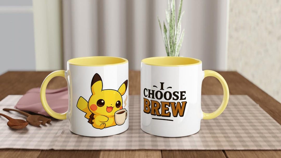 Pikachu Mug - Pokemon Inspired Mug - Pikachu - Cute Gift - Coffee Cup ...