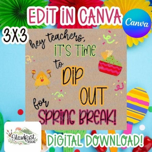 Banner Spring Break - Etsy