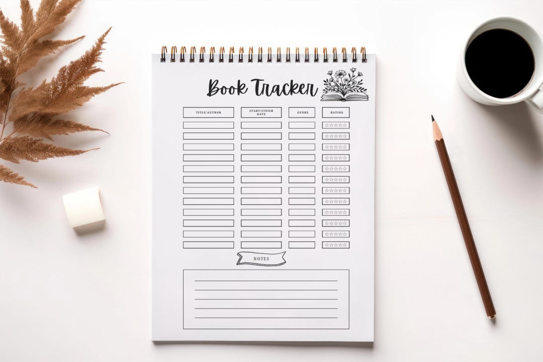 Book Tracker (printable PDF) - Etsy