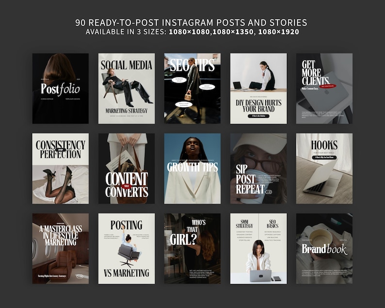 Social Media Manager Instagram Templates, Social Media Manager ...