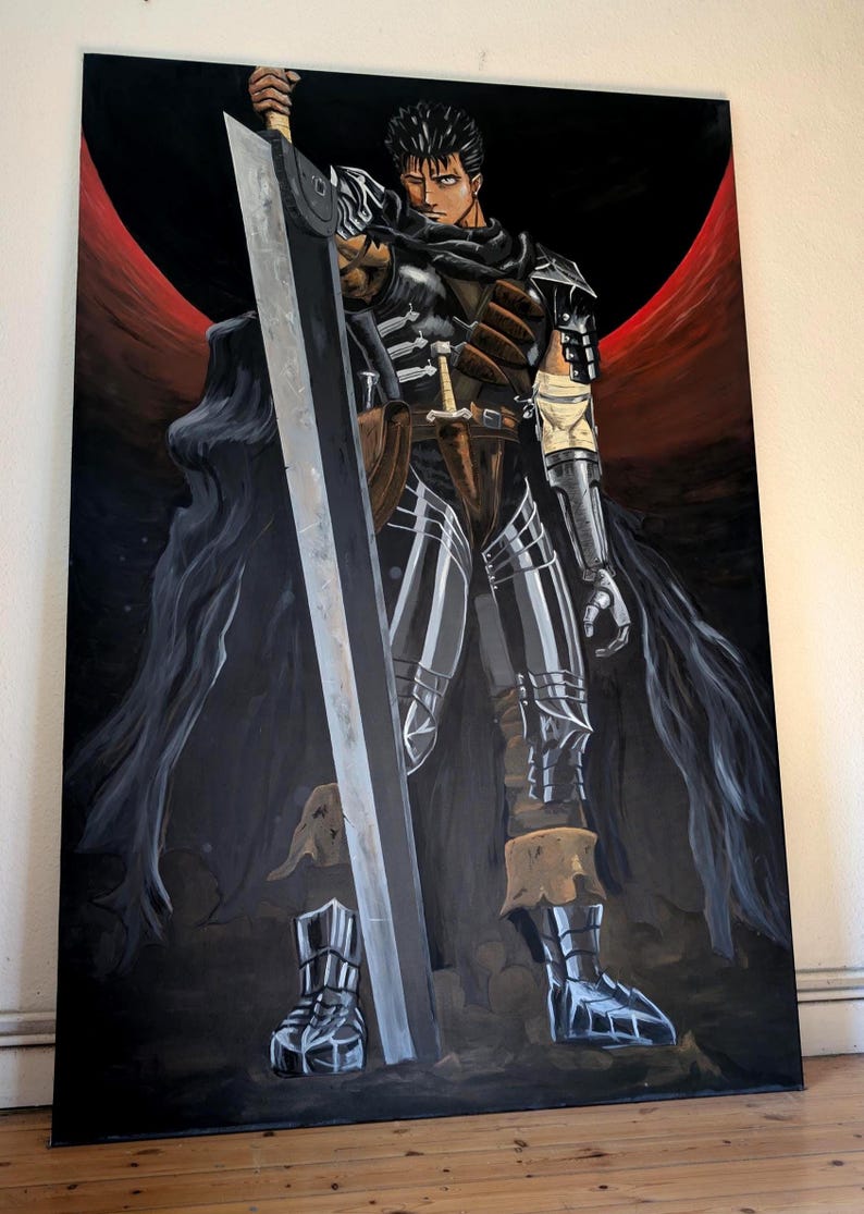 Berserk Guts Painting - Etsy