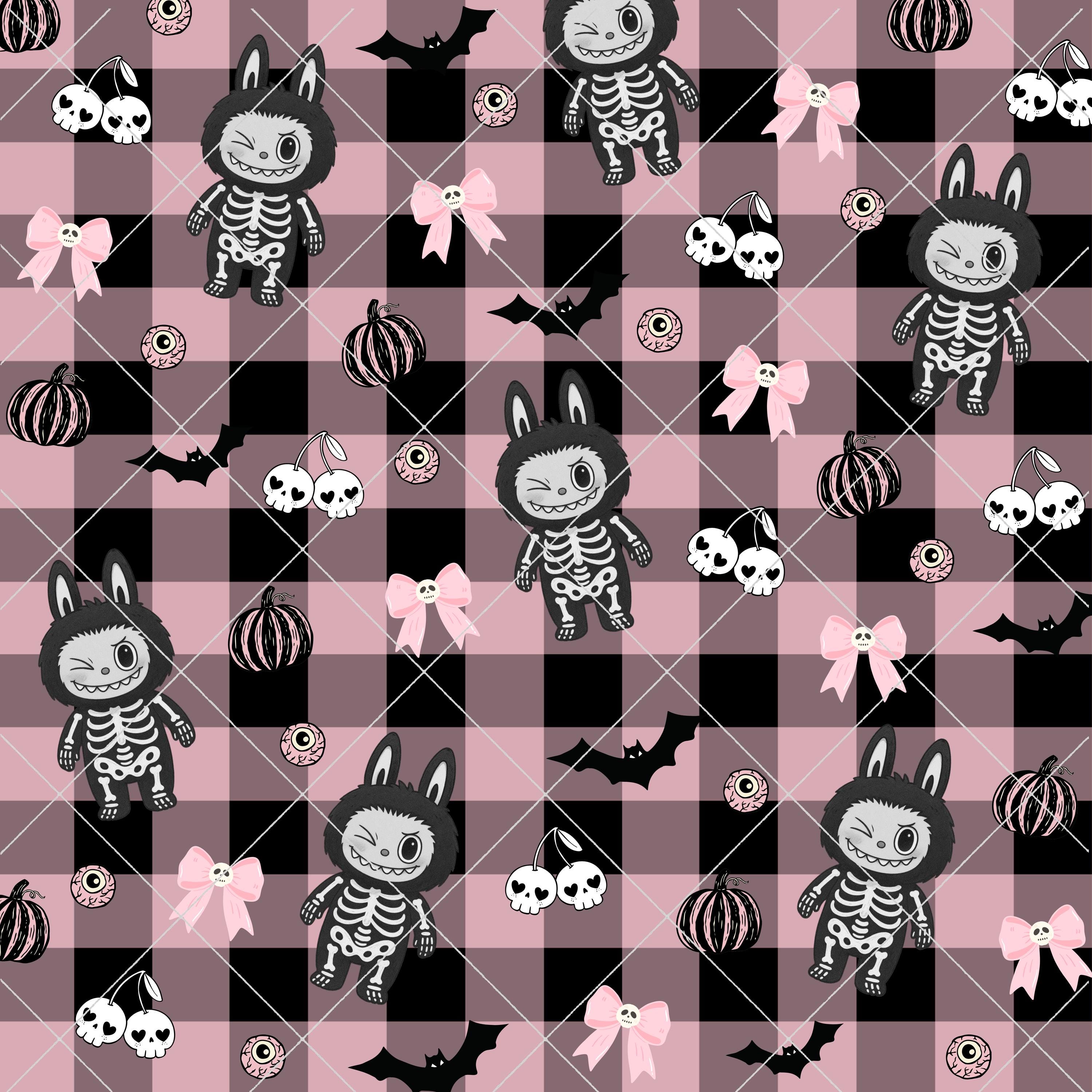 Labubu Halloween Sublimation PNG | Spooky Cute Kawaii Halloween Digital ...