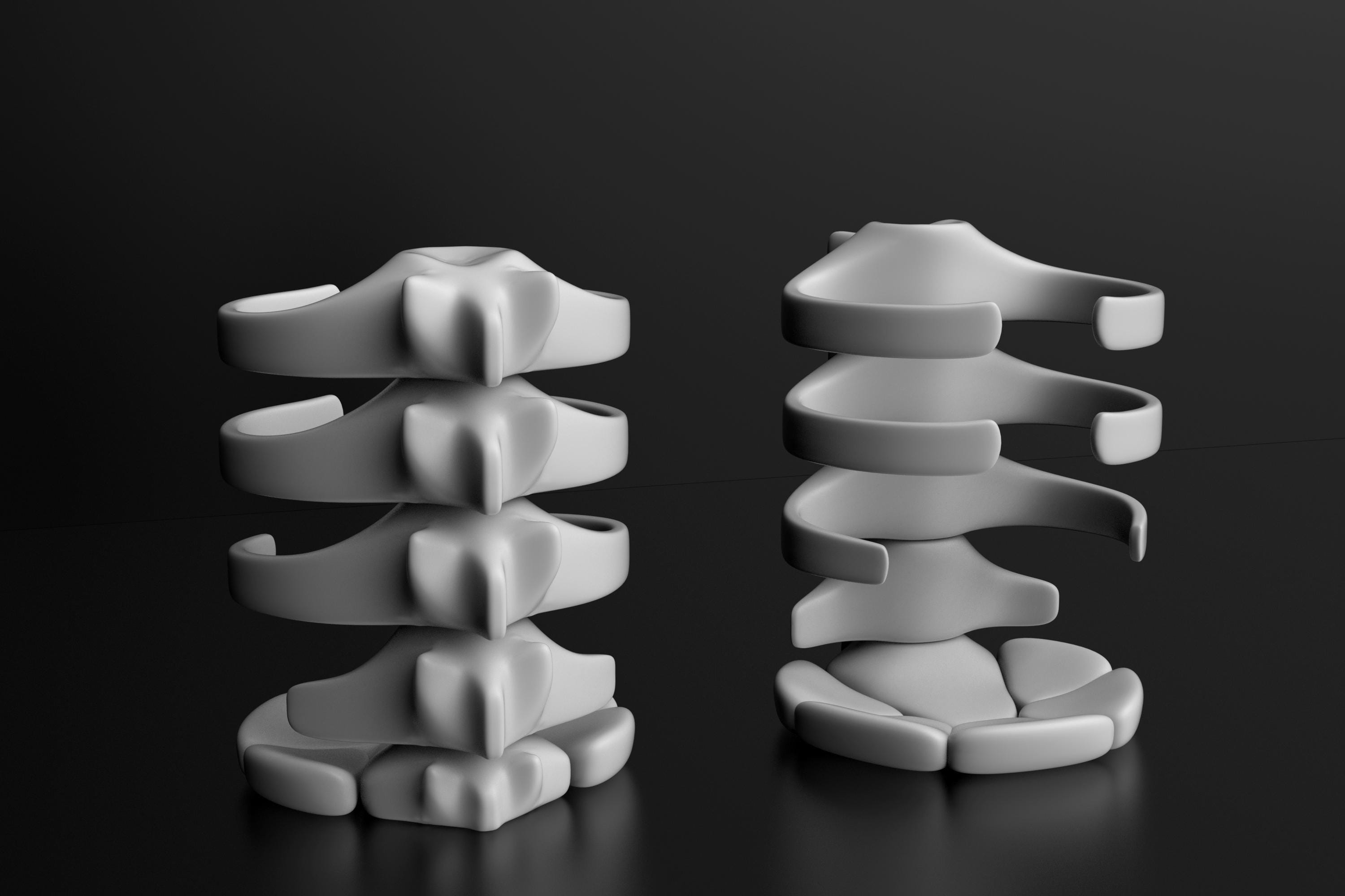 Skeleton Rib Cage Pen Holder – Halloween Desk Décor, Spooky 3D Printed ...