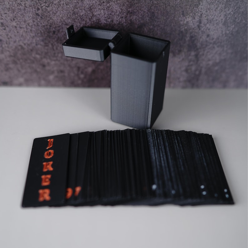 Travel 3D Printed Playing Cards: Compact Waterproof Poker Deck With ...