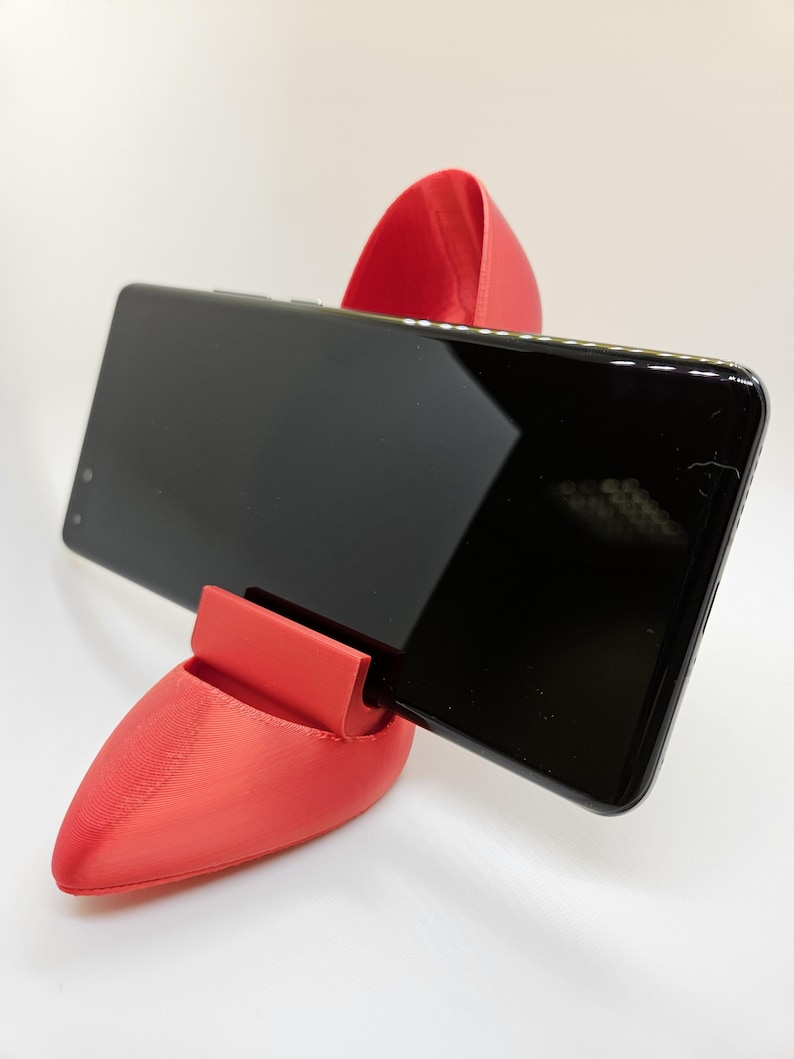 3d Printed Stiletto Phone Stand Fierce Desk Accessory Etsy