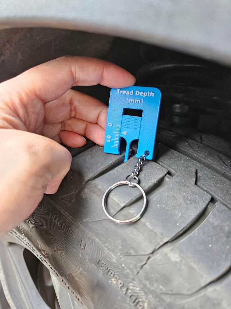Tire Tread Depth Gauge Keychain – 3D Printed Safety Tool - Etsy