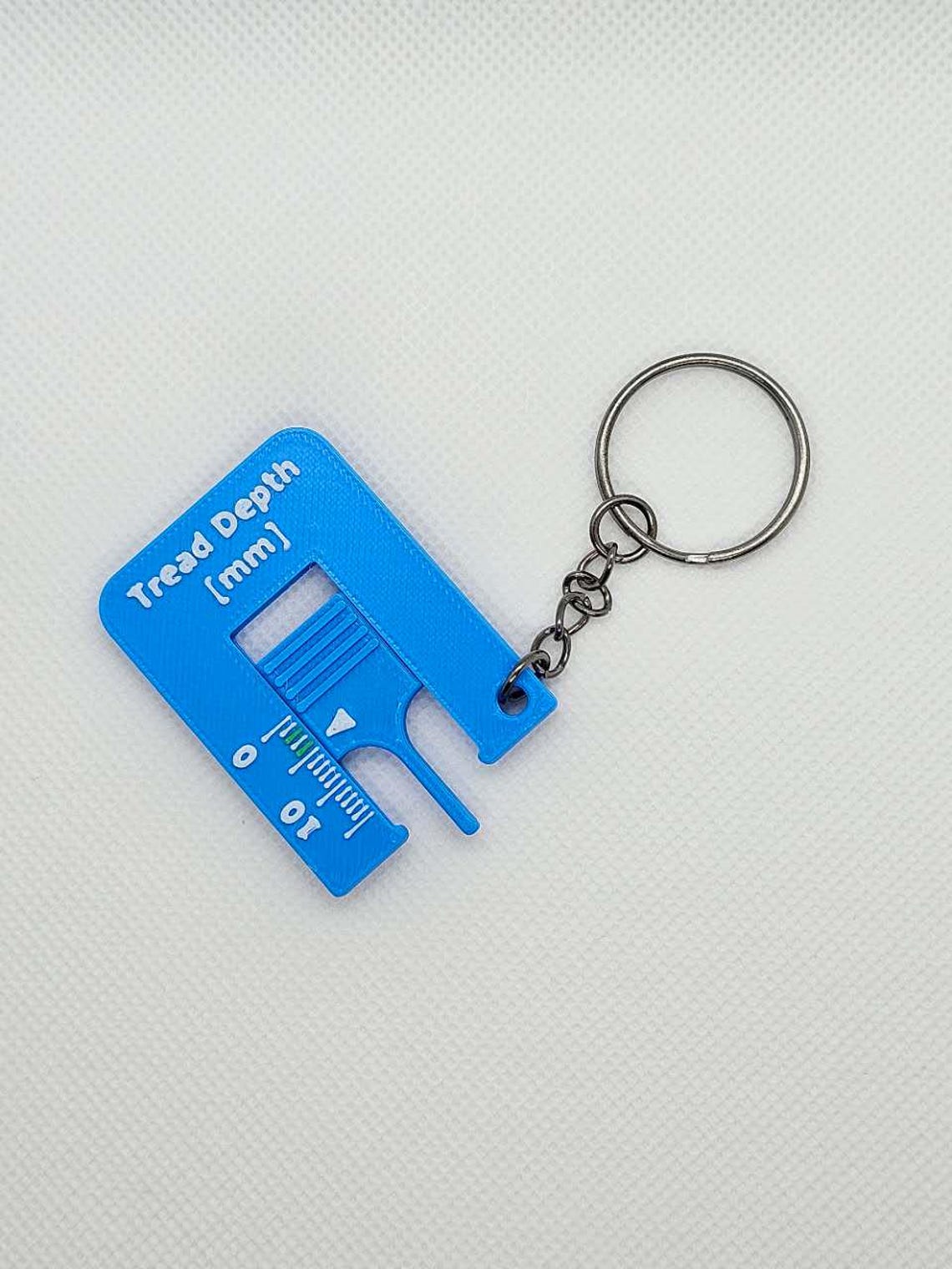 Tire Tread Depth Gauge Keychain – 3D Printed Safety Tool - Etsy