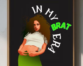 Customizable Brat Poster - Etsy