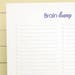 Printable "brain Dump" Checklist Downloadable - Home Management - Etsy