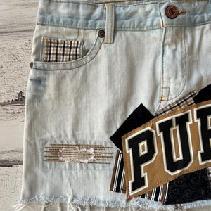 Purdue University Boilermakers Patch Denim Skirt Ladies Size 8 Rush ...