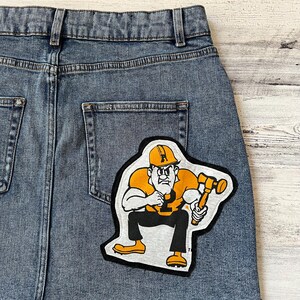 Purdue University Boilermakers Patch Denim Skirt Ladies Size 14 Rush ...