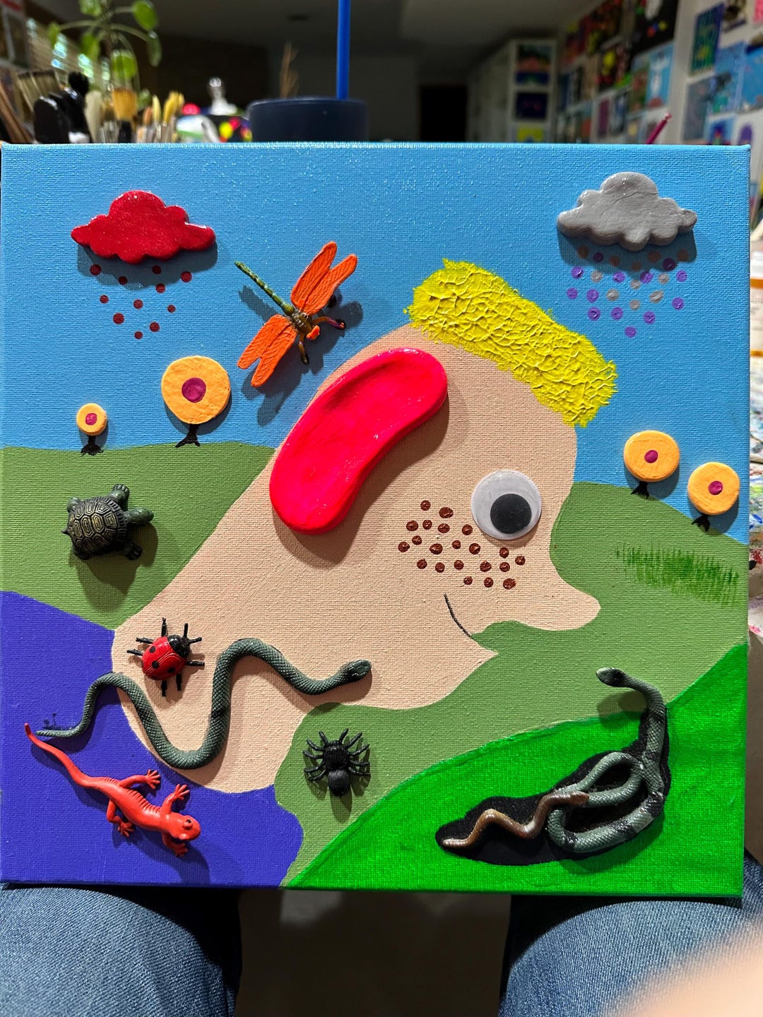 Curious Bug and Snake Boy - Etsy