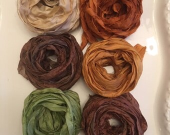 Sari silk ribbon | Etsy