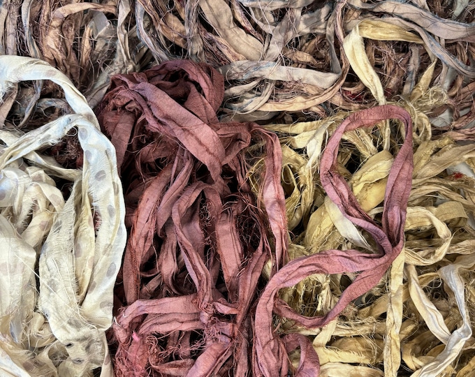 JUMBO Scrap Bag of Sari Silk 5-6 Oz Bag of Recycled Sari Silk Bag 4 ...