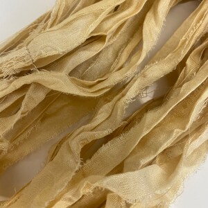 10 Yds 100% Cotton Ribbon Soft Banana Colored Cotton Ribbon Dye-able ...