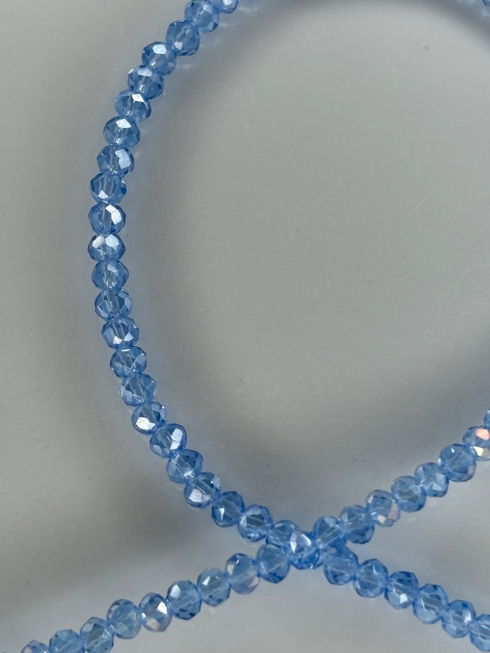 Beautiful Sparkly 3mm Glass Crystal Beads- 3mm One 10 Inch Long Strand ...
