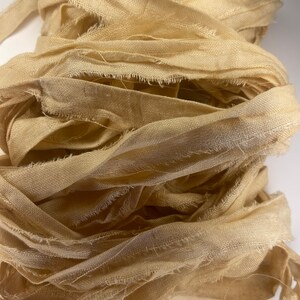 10 Yds 100% Cotton Ribbon Soft Banana Colored Cotton Ribbon Dye-able ...