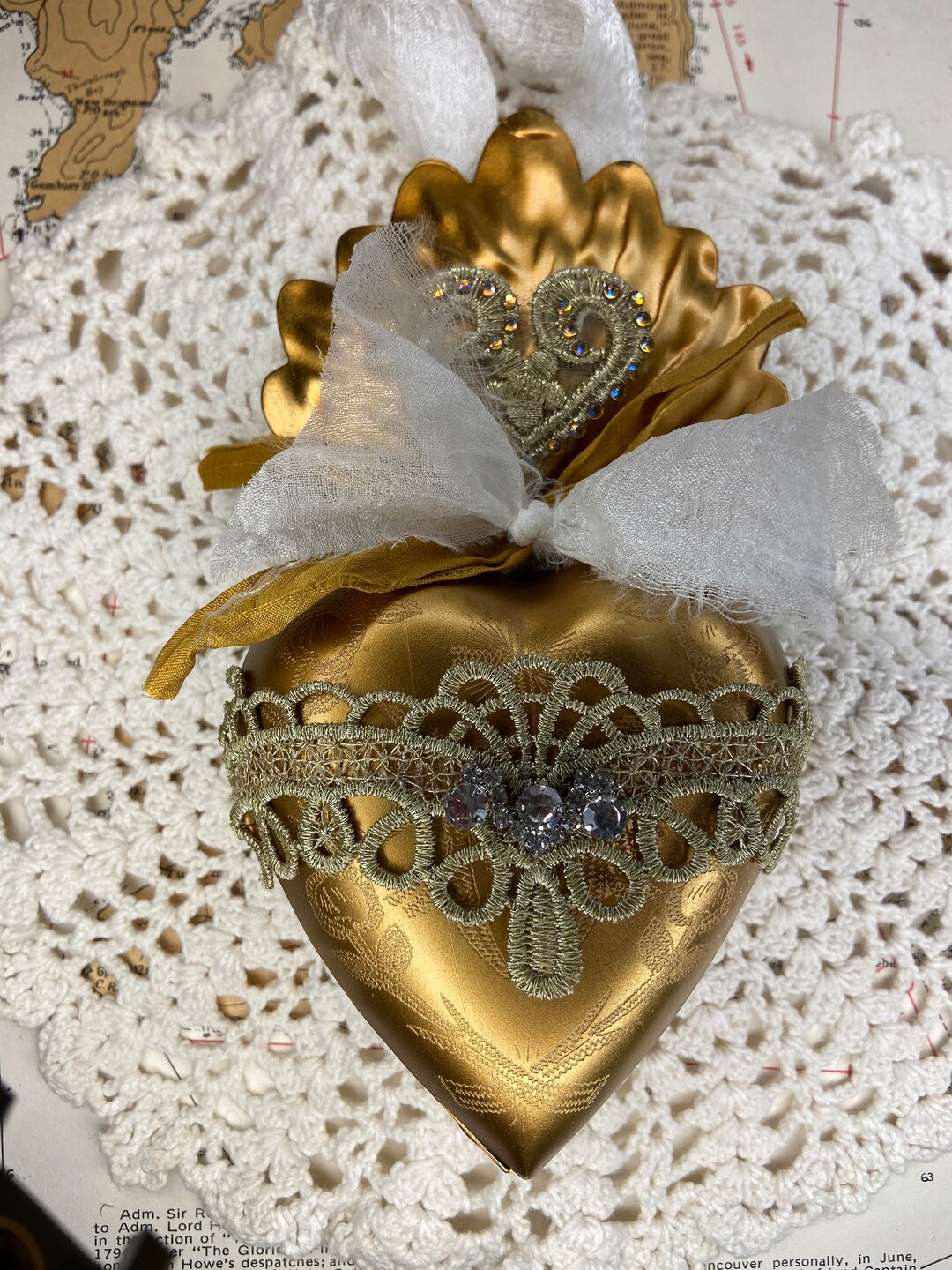 Hanging Sacred Heart Prayer Box-milagro Heart-metal Exvoto Heart - Etsy